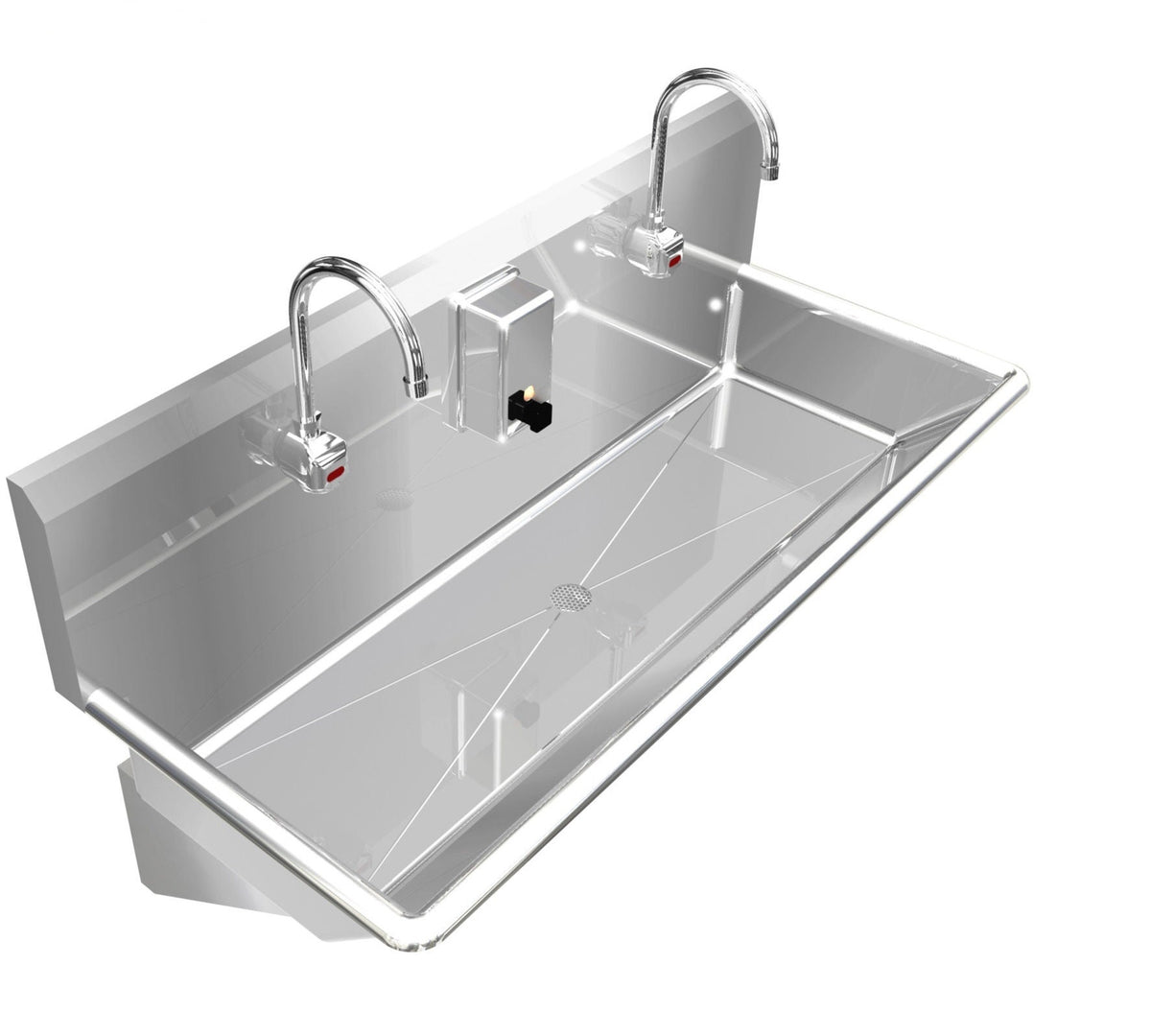 H.D. 14GA Multi-Station Wash up Sink, 40" | 021E40208B | commercial ...
