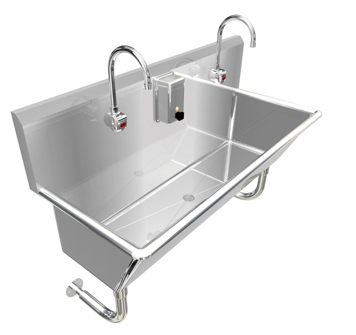 H.D. 14GA Multi-Station Wash up Sink, 48" | 021E482012R | commercial ...