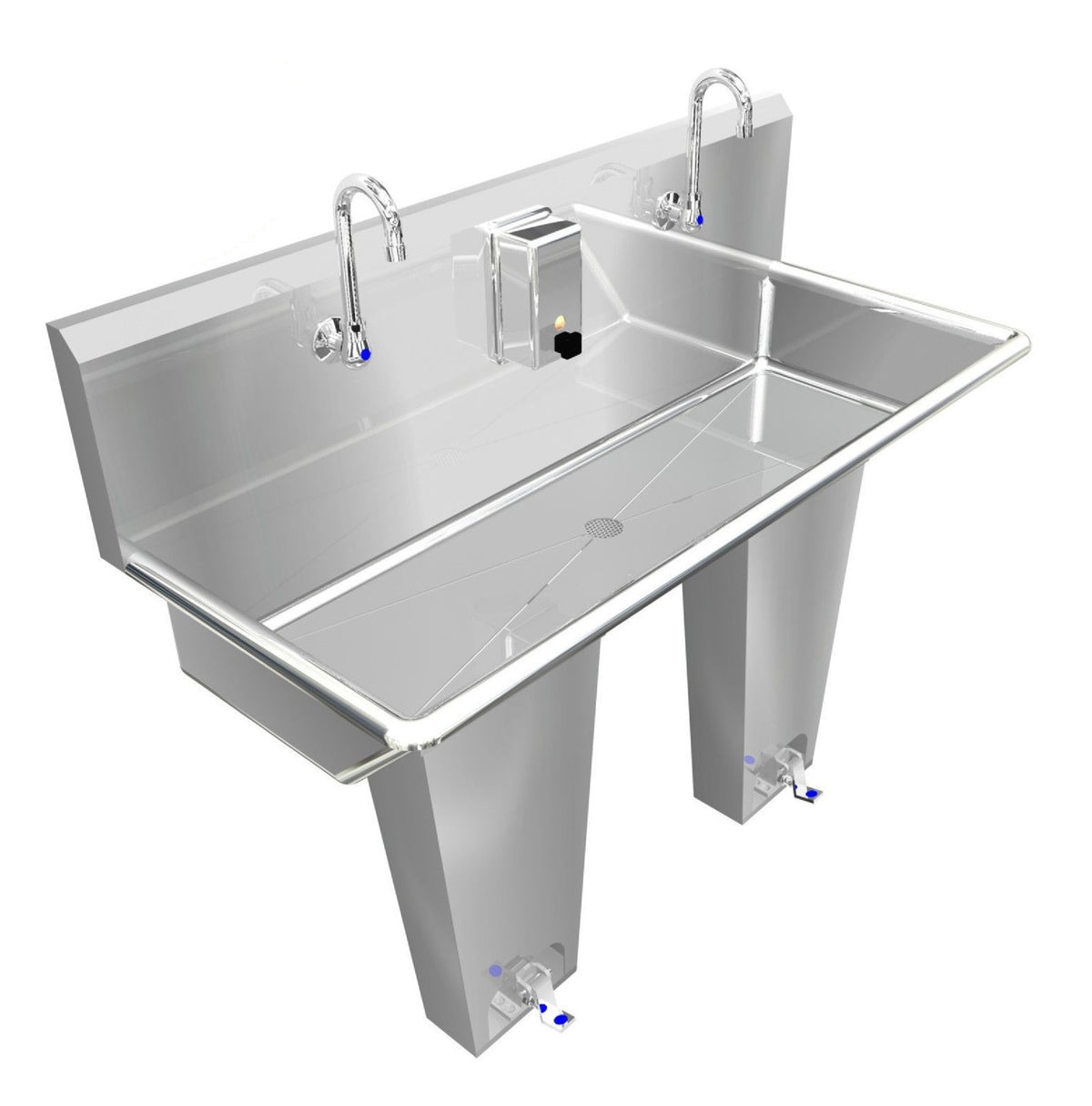 H.D. 14GA Multi-Station Wash up Sink, 42" | 021Q42208C | commercial ...