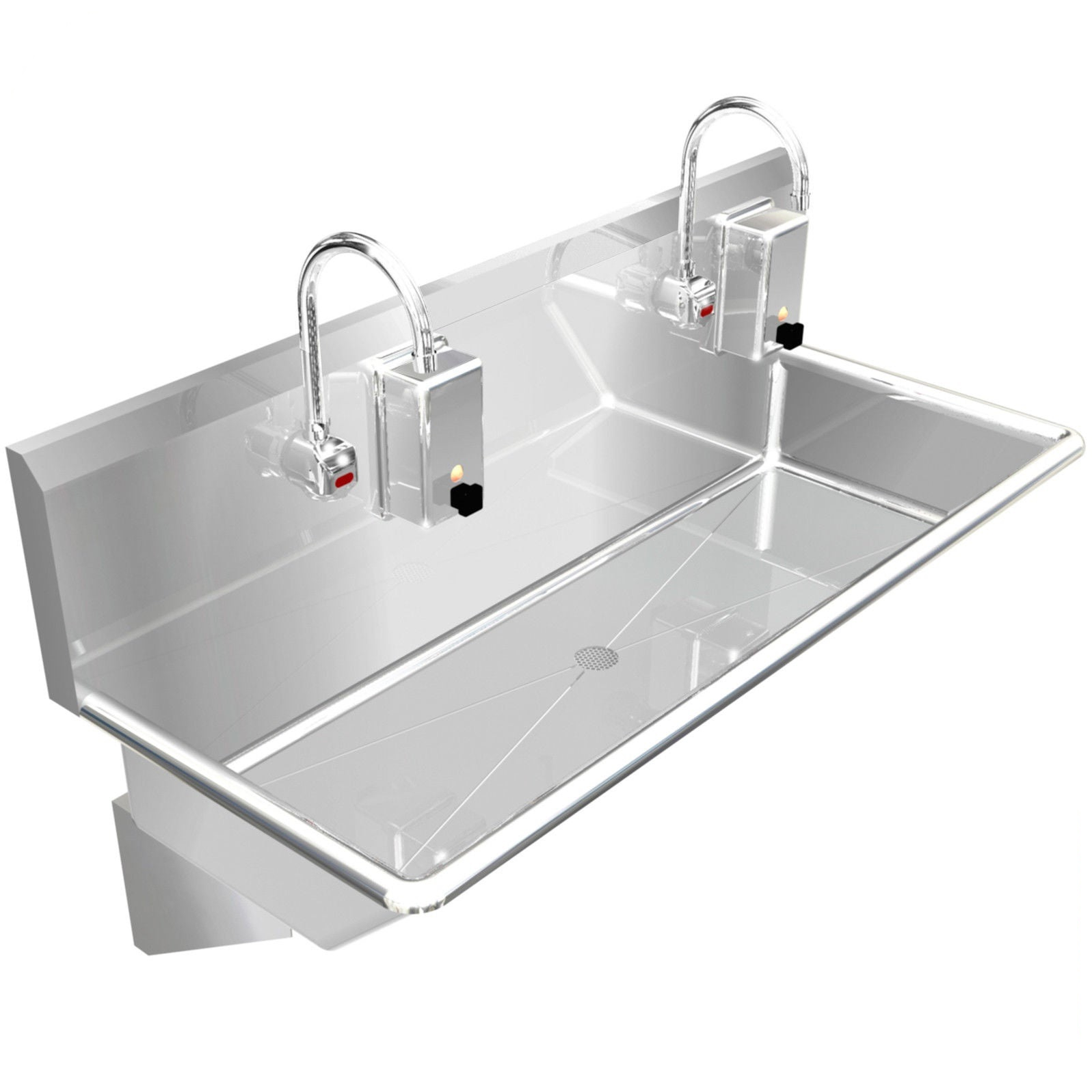 H.D. 14GA Multi-Station Wash up Sink, 42" | 021E42208B | commercial ...
