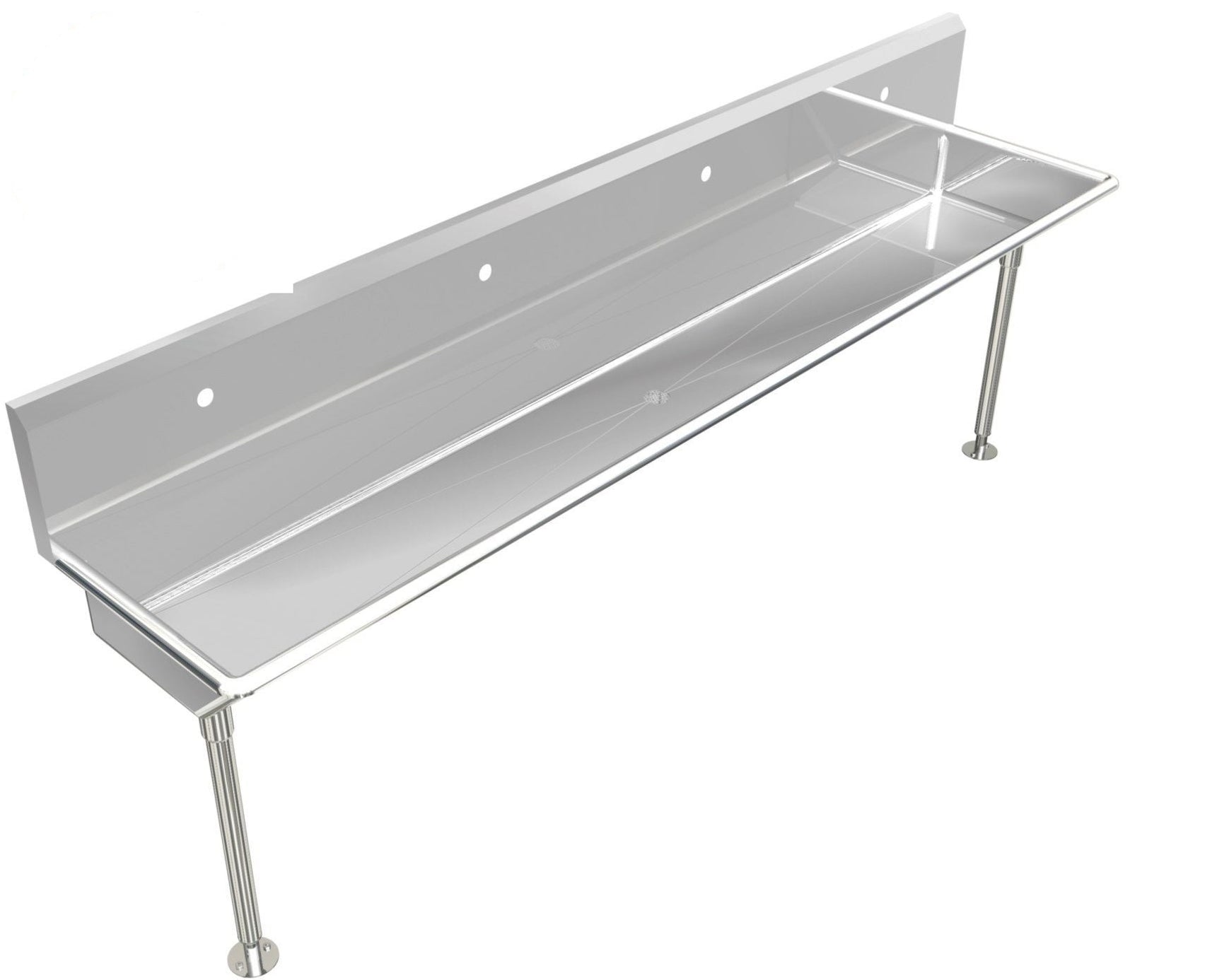 H.D. 14GA Multi-Station Wash up Sink, 80" | 140S80208L | commercial ...