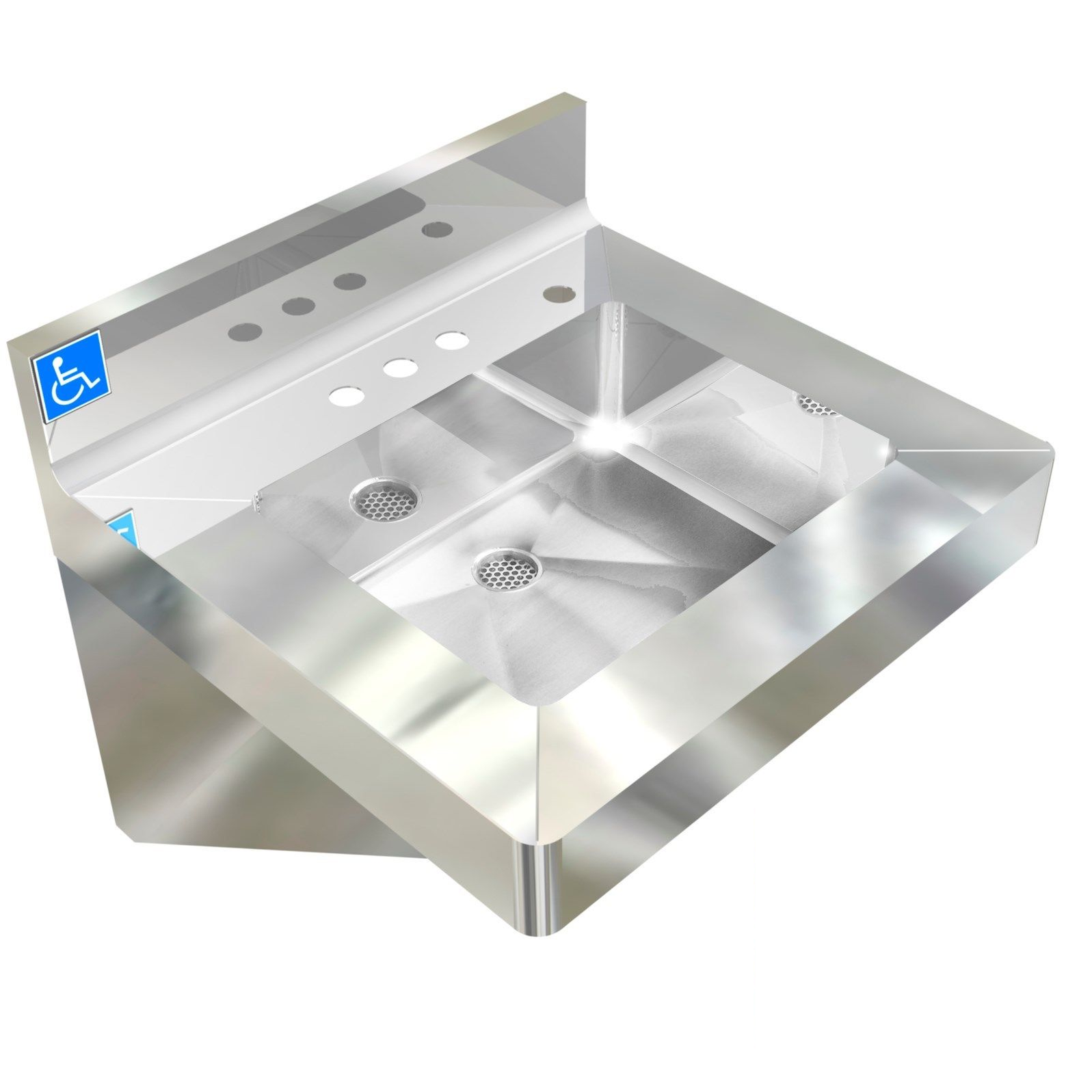 H.D. 14 GA Single Station Hand Sink, 20" | ADA-0MTS4NKV | commercial ...