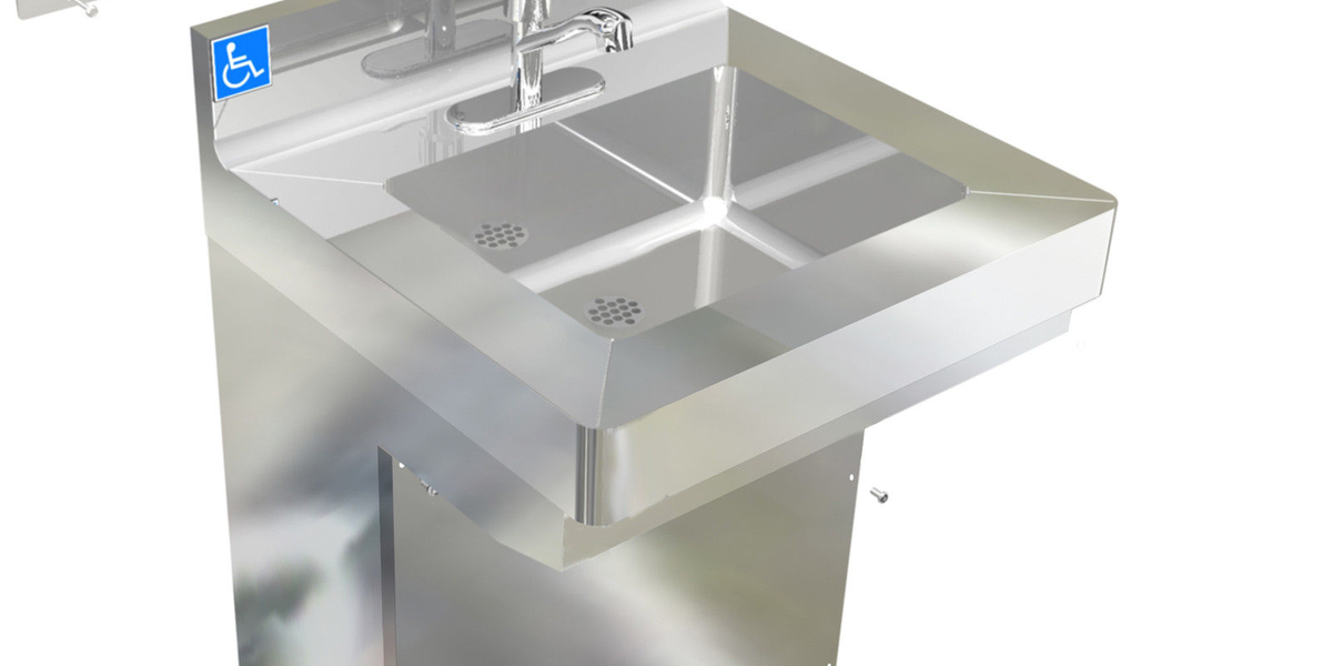 H.D. 14 GA ADA Compliant Single User Hand Sink, 20" | ADA-010M20195BB ...