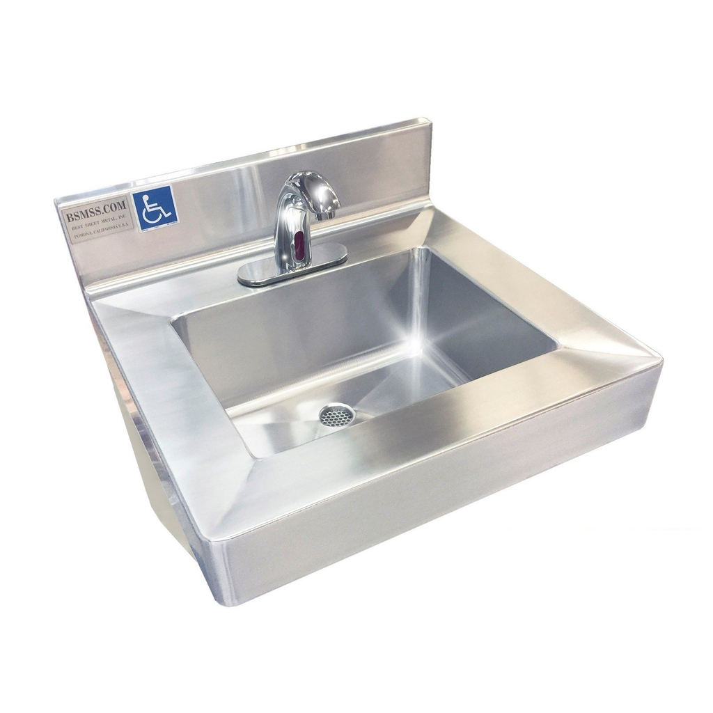 H.D. 14 GA ADA Compliant Single User Hand Sink, 24" | ADA-010M24195BB ...