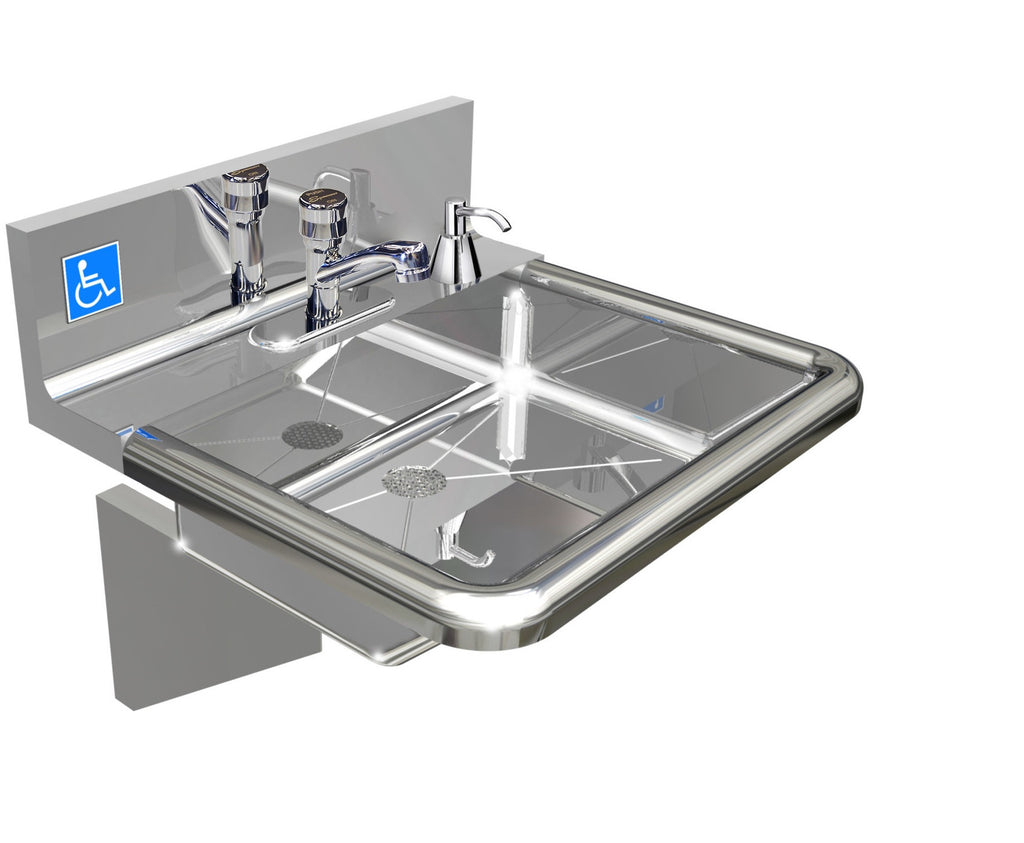 H.D. 14 GA Single Station Hand Sink, 20" | ADA-0MTS4NKV | commercial ...