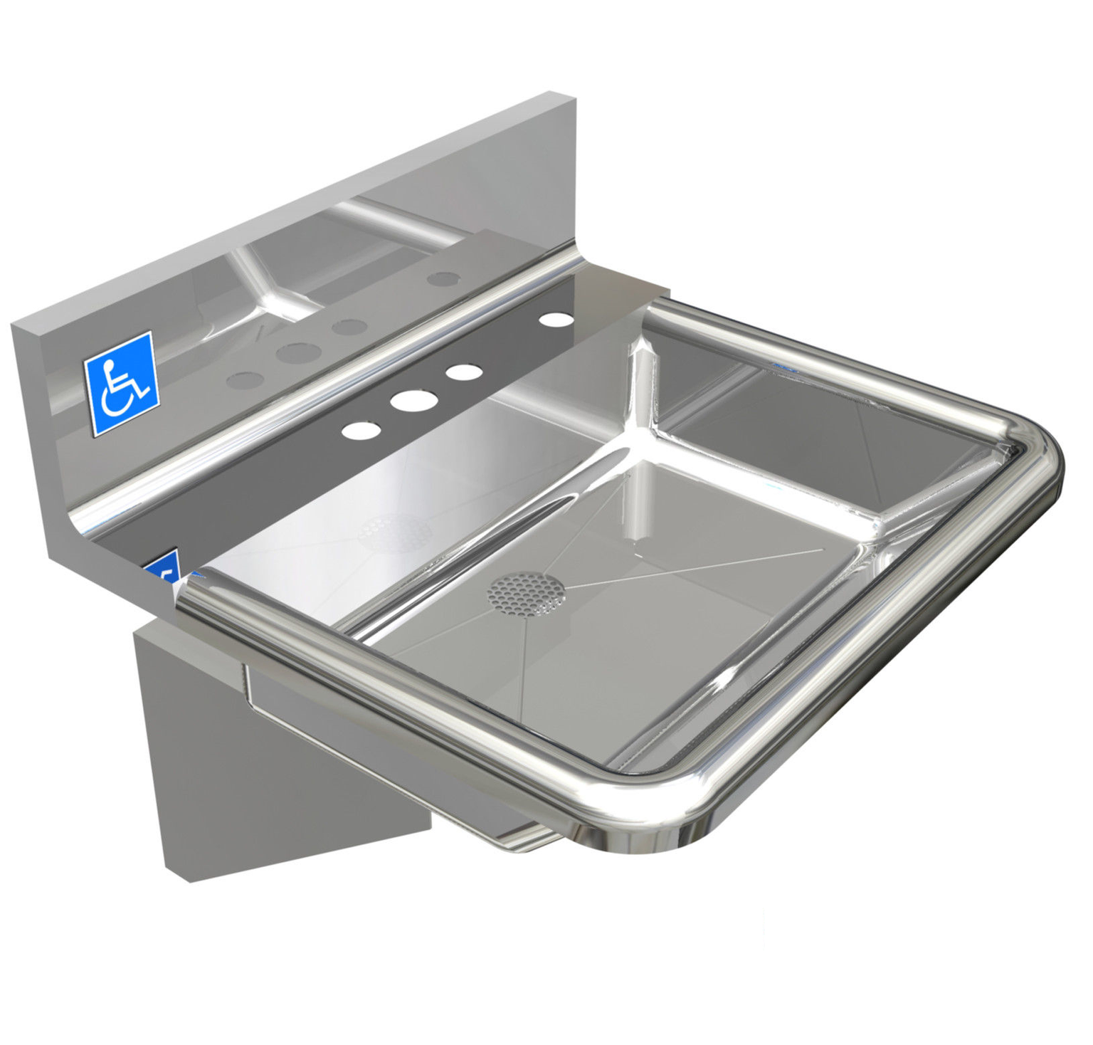 H.D. 14 GA Single Station Hand Sink, 20" | ADA-0MTS4NKV | commercial ...