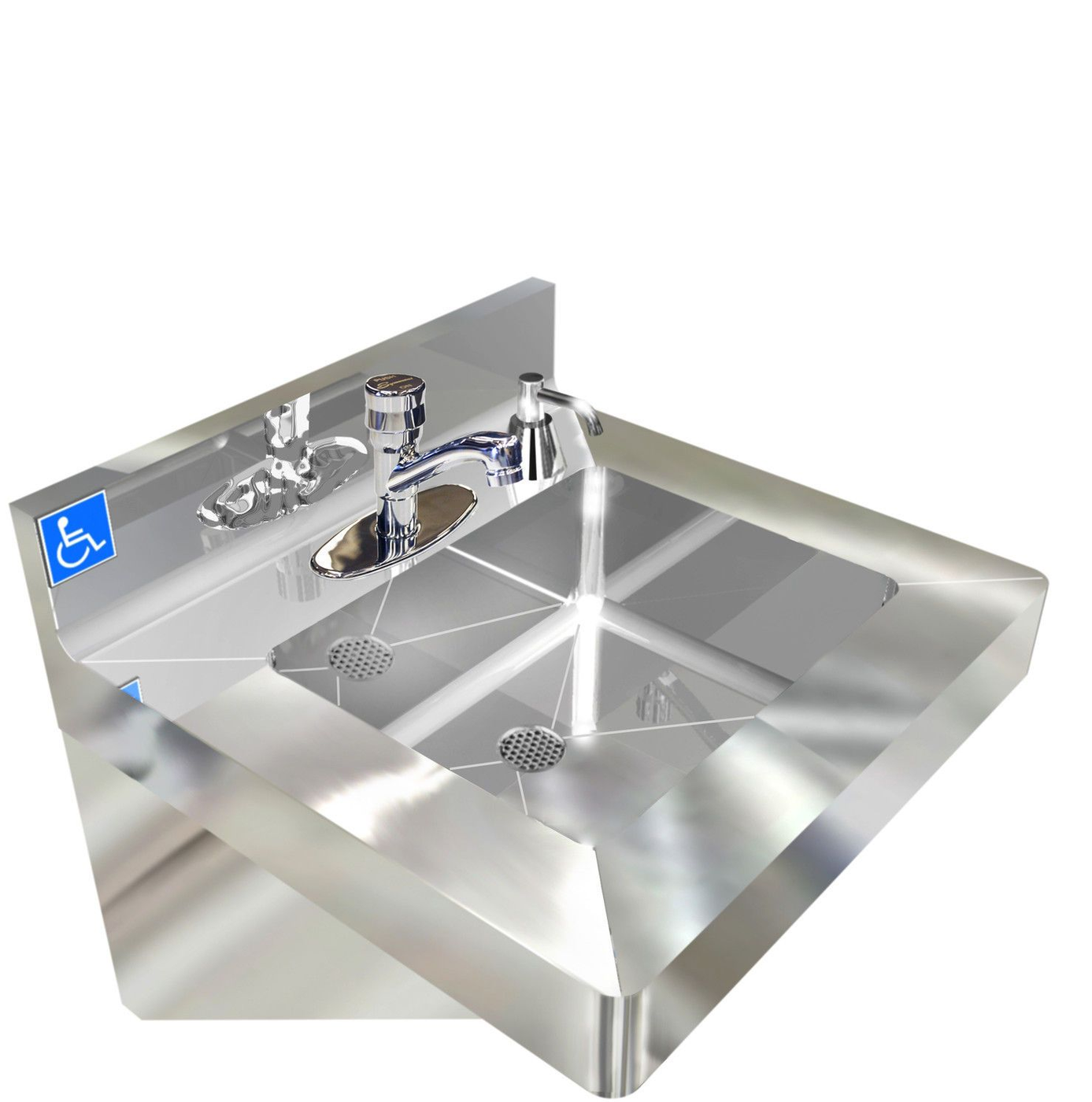 H.D. 14 GA Single Station Hand Sink, 20" | ADA-0MTS4NKV | commercial ...