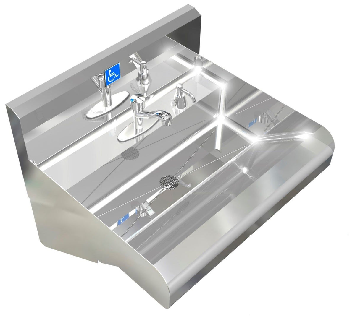 H.D. 14GA Elite Hand Sink, 24" | HS24210508MFBS | commercial stainless ...