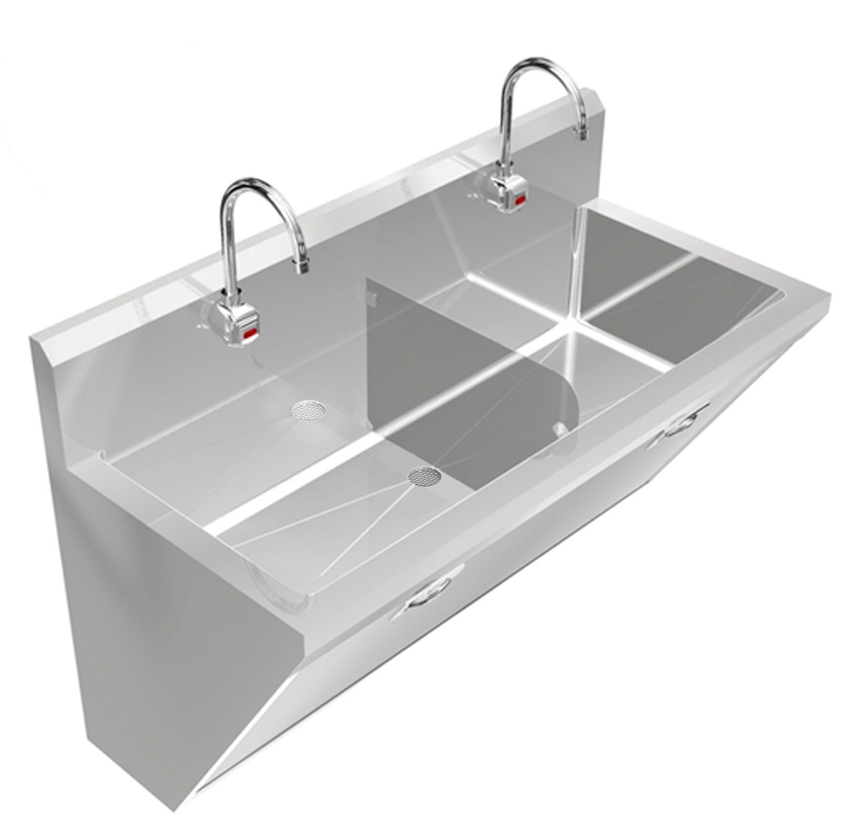 H.D. 14 GA Surgeon Wash up Sink, 2 Stations, 48" | SE4822108 ...