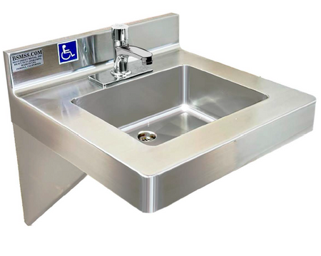 H.D. 14 GA Single Station Hand Sink, 20" | ADA-0MTS4NKV | commercial ...